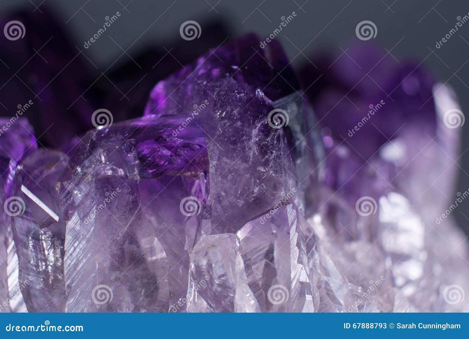 Close-Up Macro Amethyst Crystal Stock Image - Image of energy, crystal ...