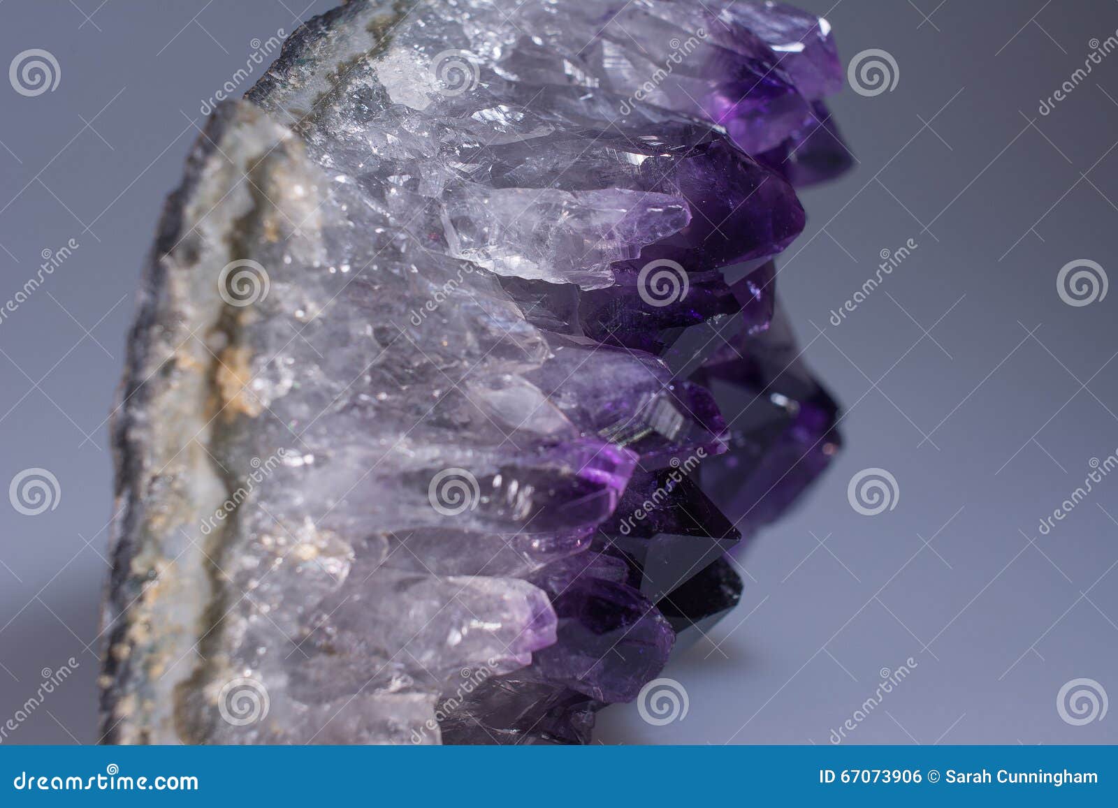 Close-Up Macro Amethyst Crystal Stock Photo - Image of semiprecious ...