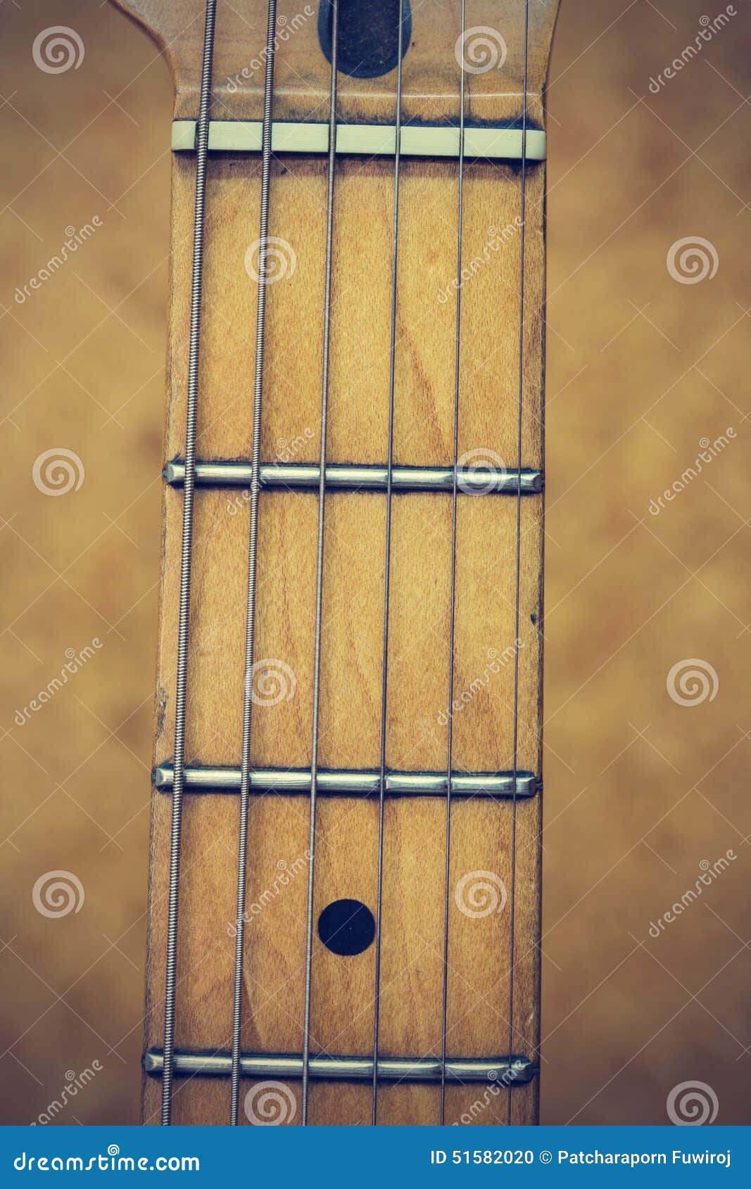 Close Up Macro of Guitar Strings Vintage Style Stock Photo - Image of ...