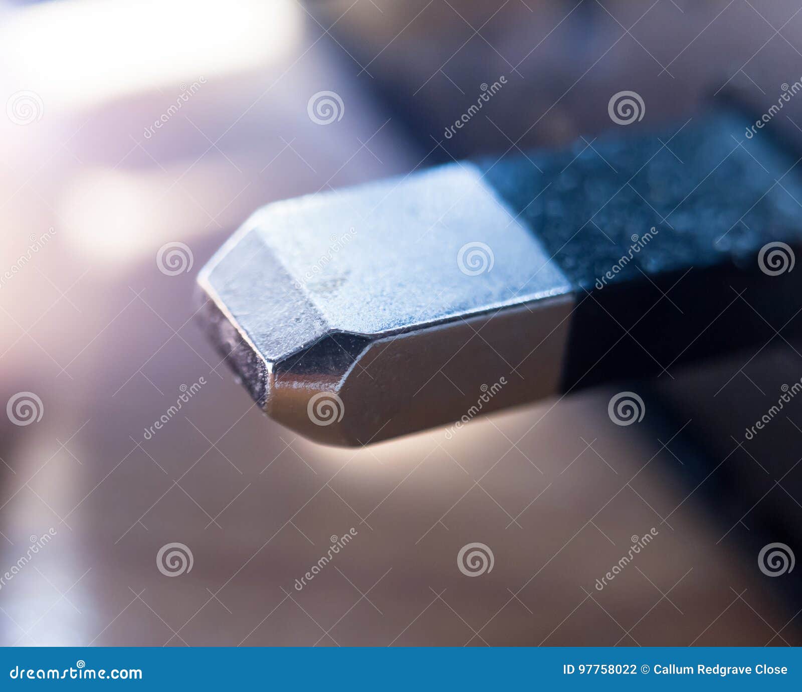 Close Up Macro of Metal Electrical Plug End Stock Photo - Image of ...
