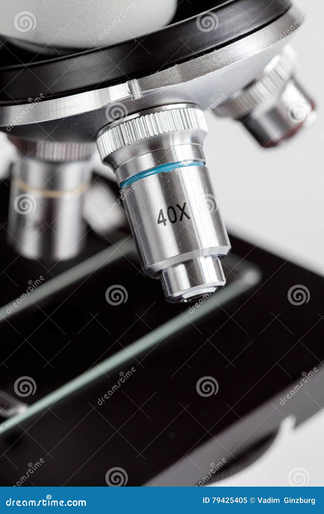 Close Up Macro Microscope on White Background Stock Image - Image of ...