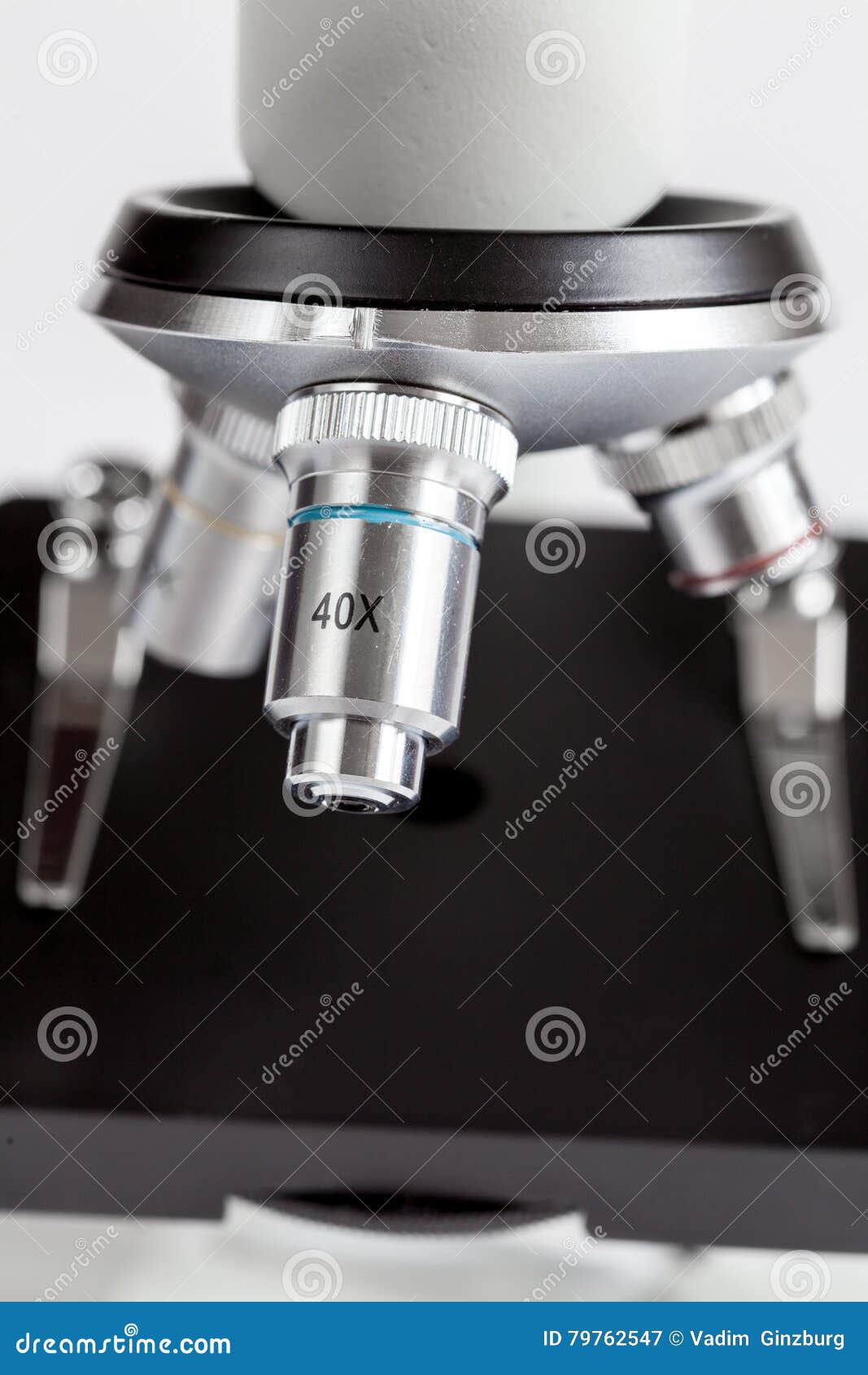 Close Up Macro Microscope on White Background Stock Image - Image of ...
