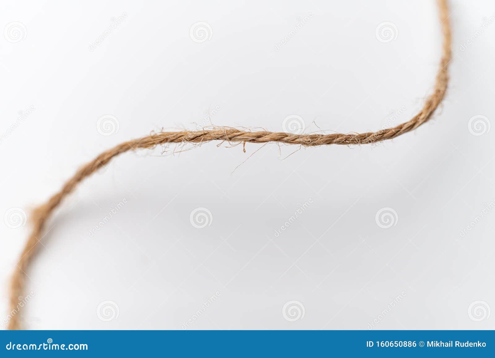 Close Up Macro Shot of Abstract Simple Thread Isolated Stock Photo ...