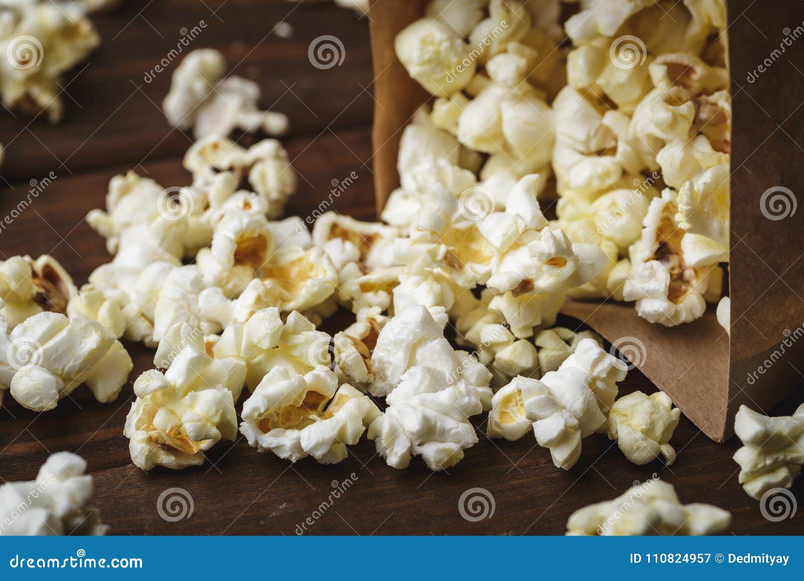 Close Up Macro Shot of Popcorn Stock Image - Image of film, closeup ...