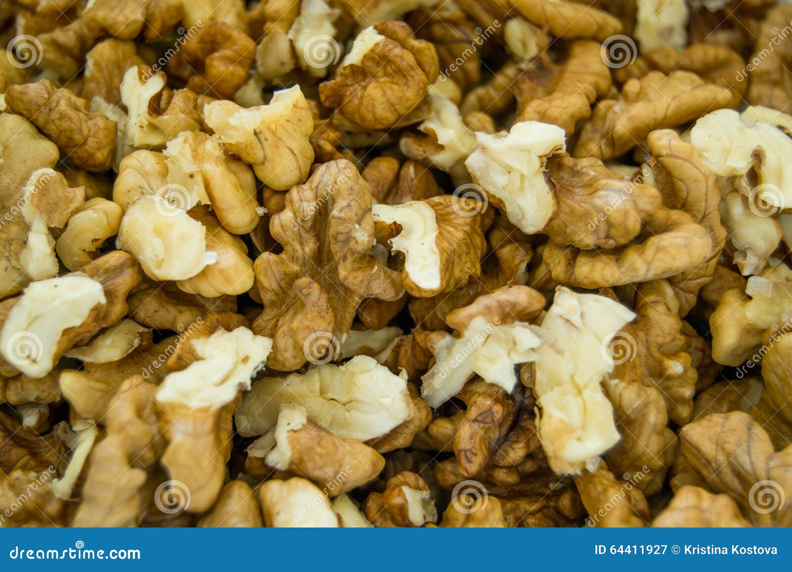 Close Up Macro Shot of Walnuts without the Shell - Texture Stock Image ...