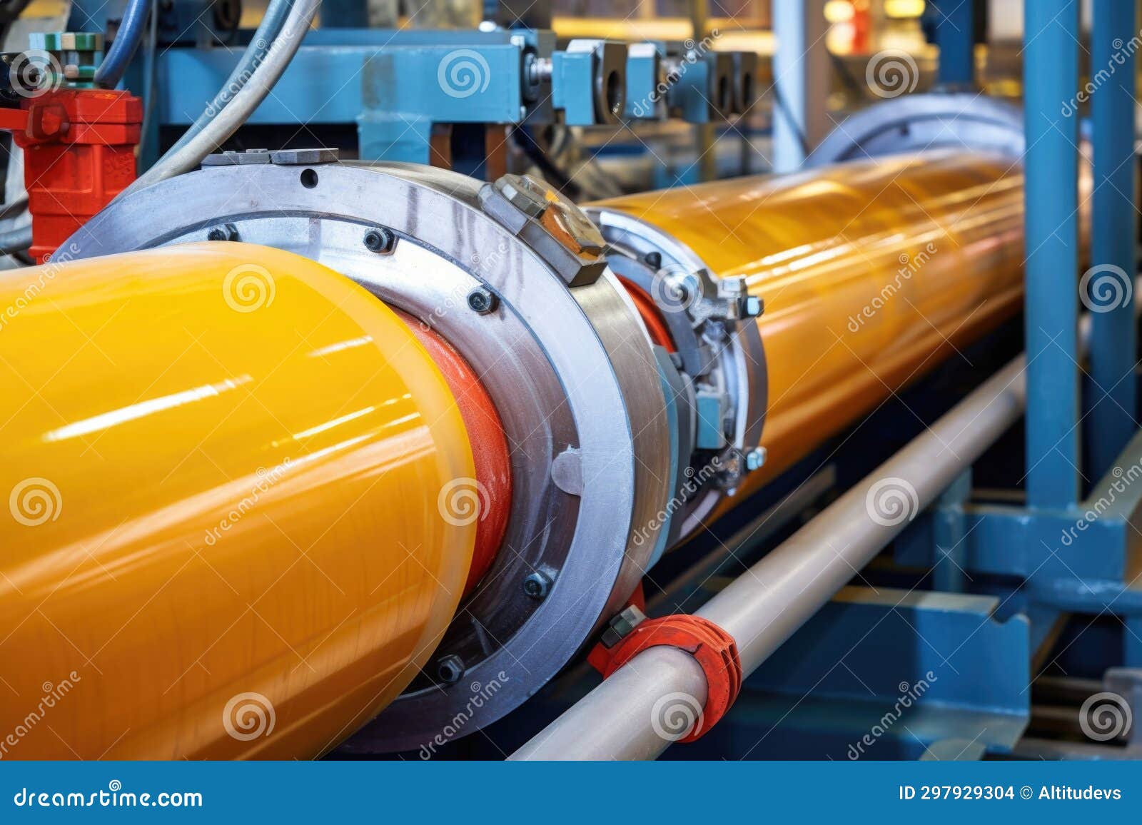 Close-up of a Magnetic Roll Separator in the Mining Industry Stock ...