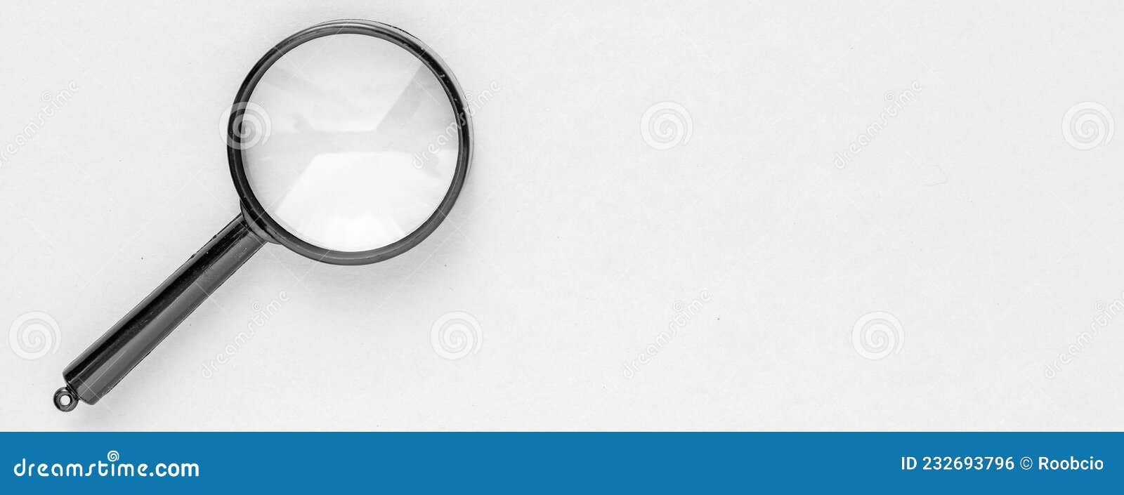 Close Up Magnifier Glass on Background Stock Photo - Image of black ...