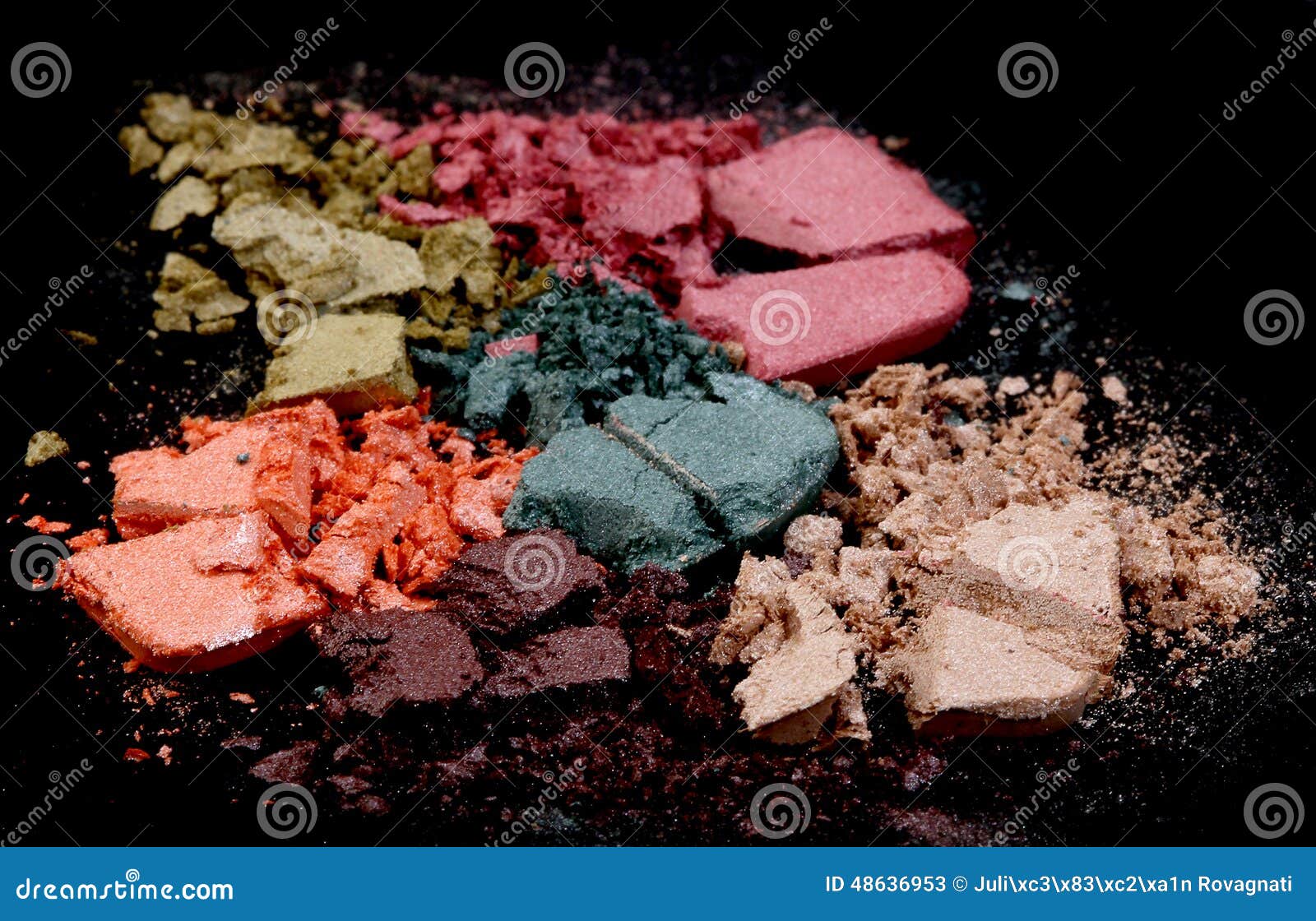 Close Up of a Make Up Powder Stock Image - Image of fashion, spilled ...