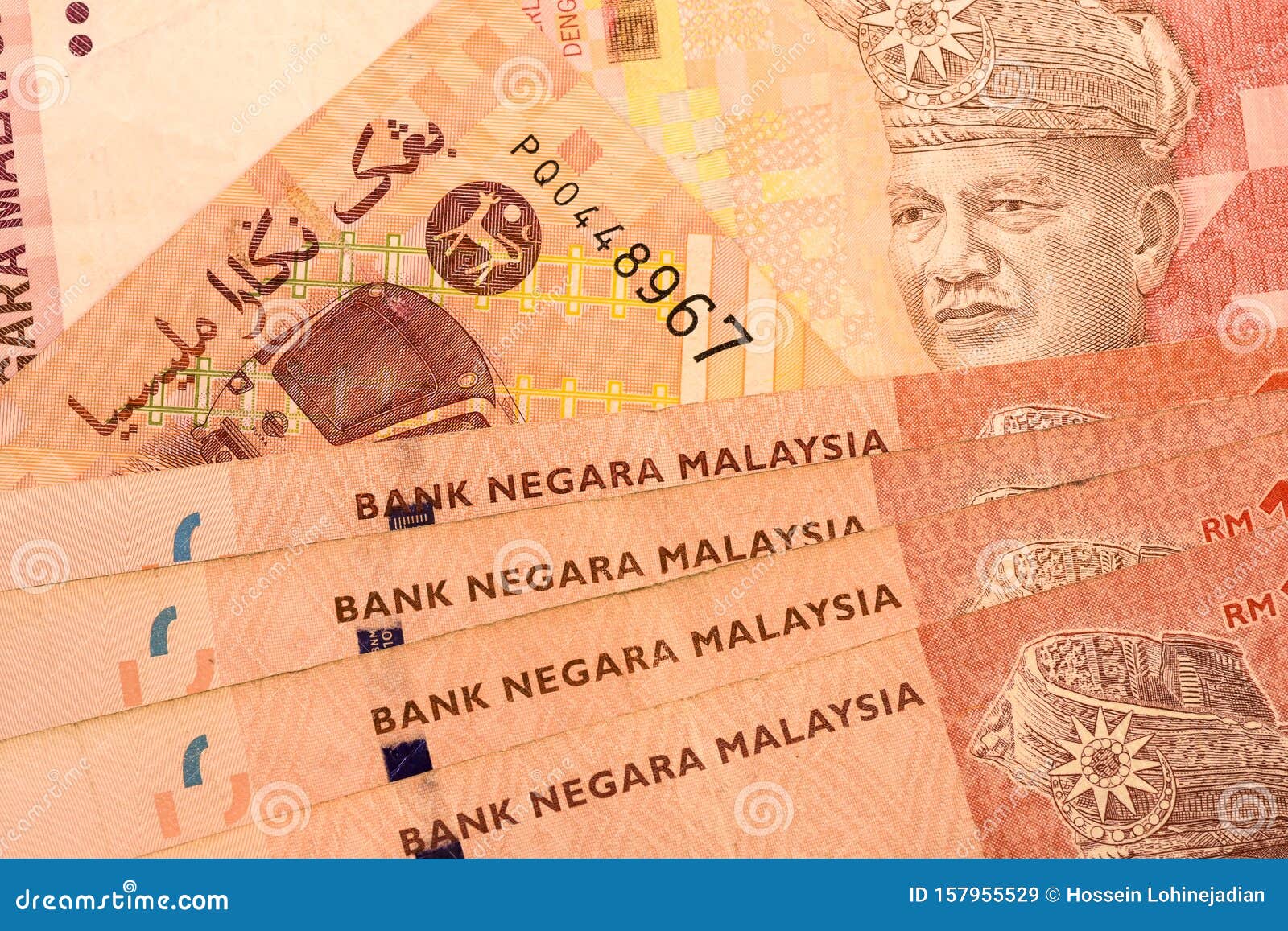 Close Up Malaysia Ringgit Currency Note MYR Stock Image - Image of ...