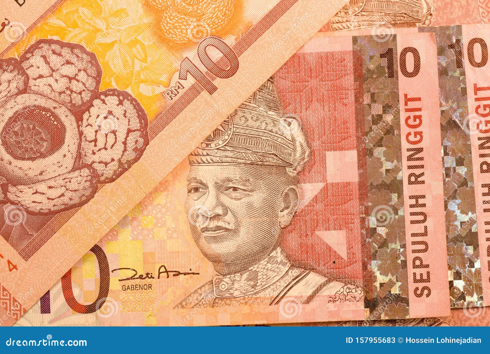 Close Up Malaysia Ringgit Currency Note MYR Stock Image - Image of ...