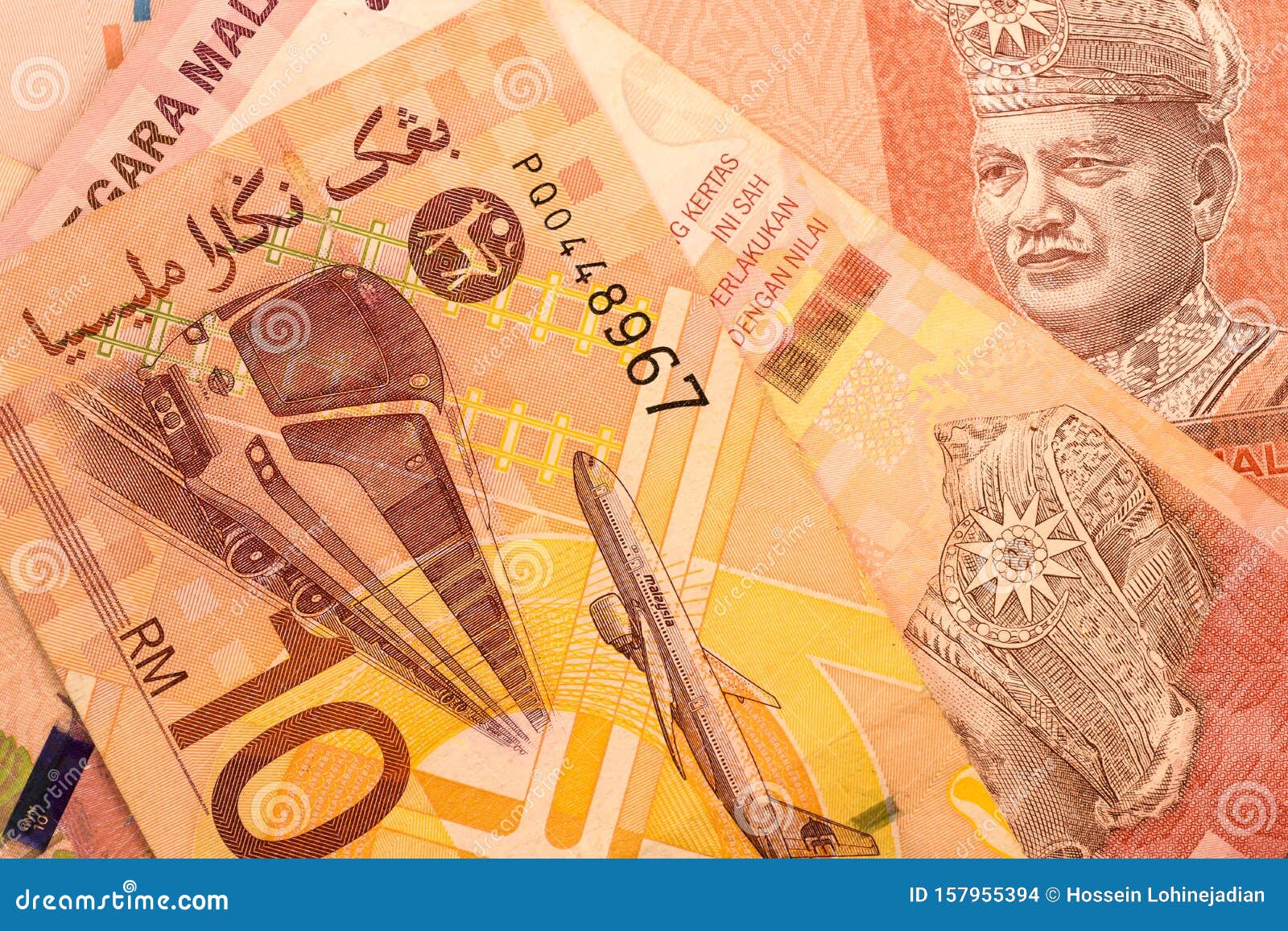 Close Up Malaysia Ringgit Currency Note MYR Stock Photo - Image of ...