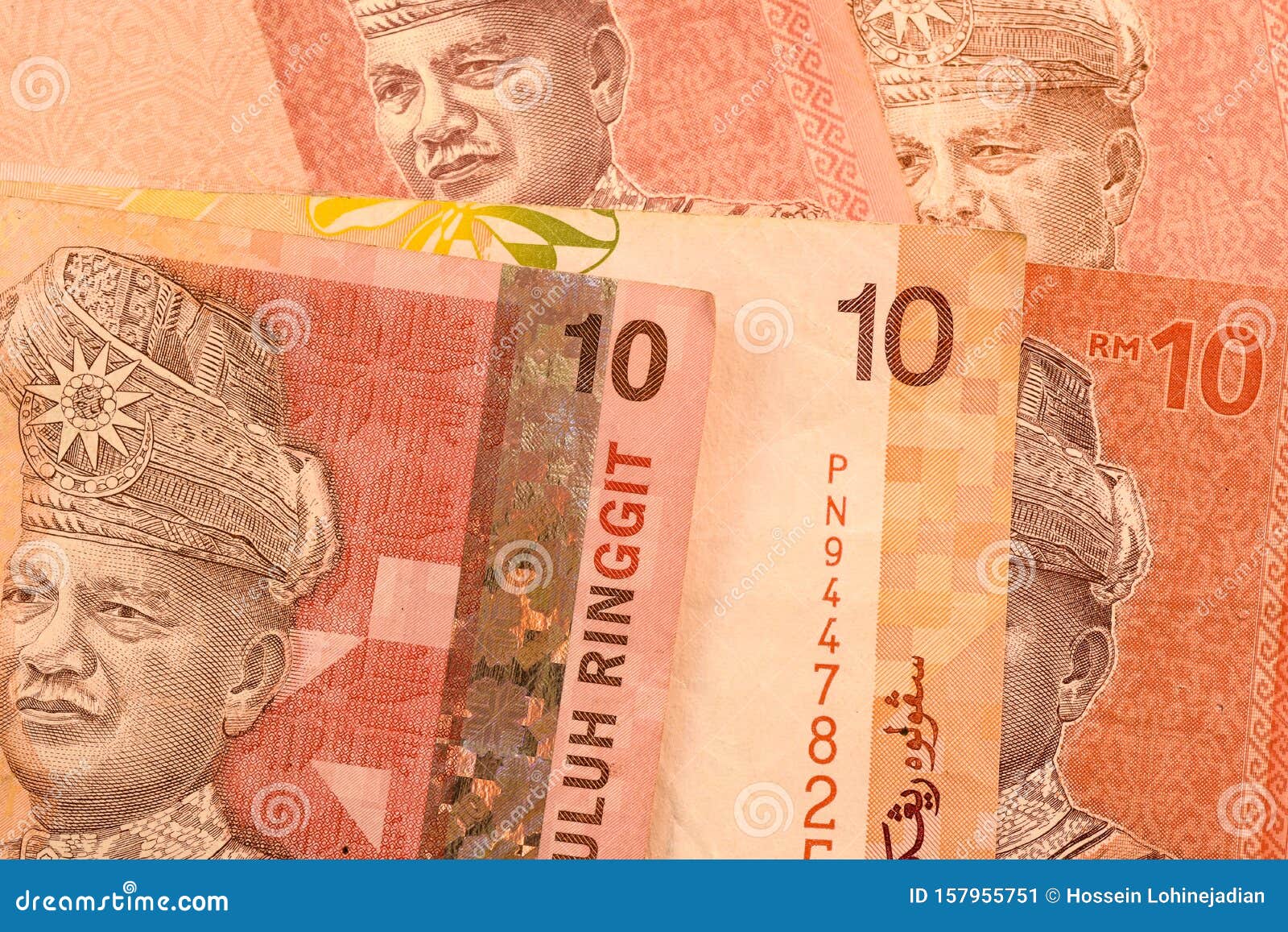 Close Up Malaysia Ringgit Currency Note MYR Stock Image - Image of ...