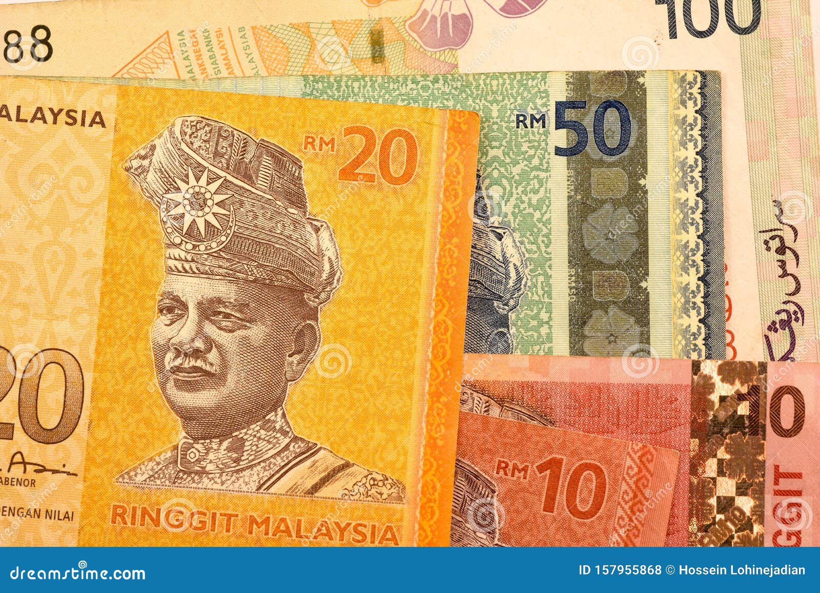 Close Up Malaysia Ringgit Currency Note MYR Stock Photo - Image of note ...