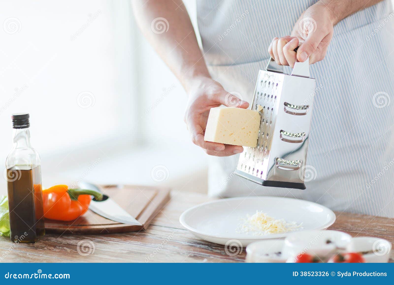 Close Up of Male Hands Grating Cheese Stock Photo - Image of olive ...
