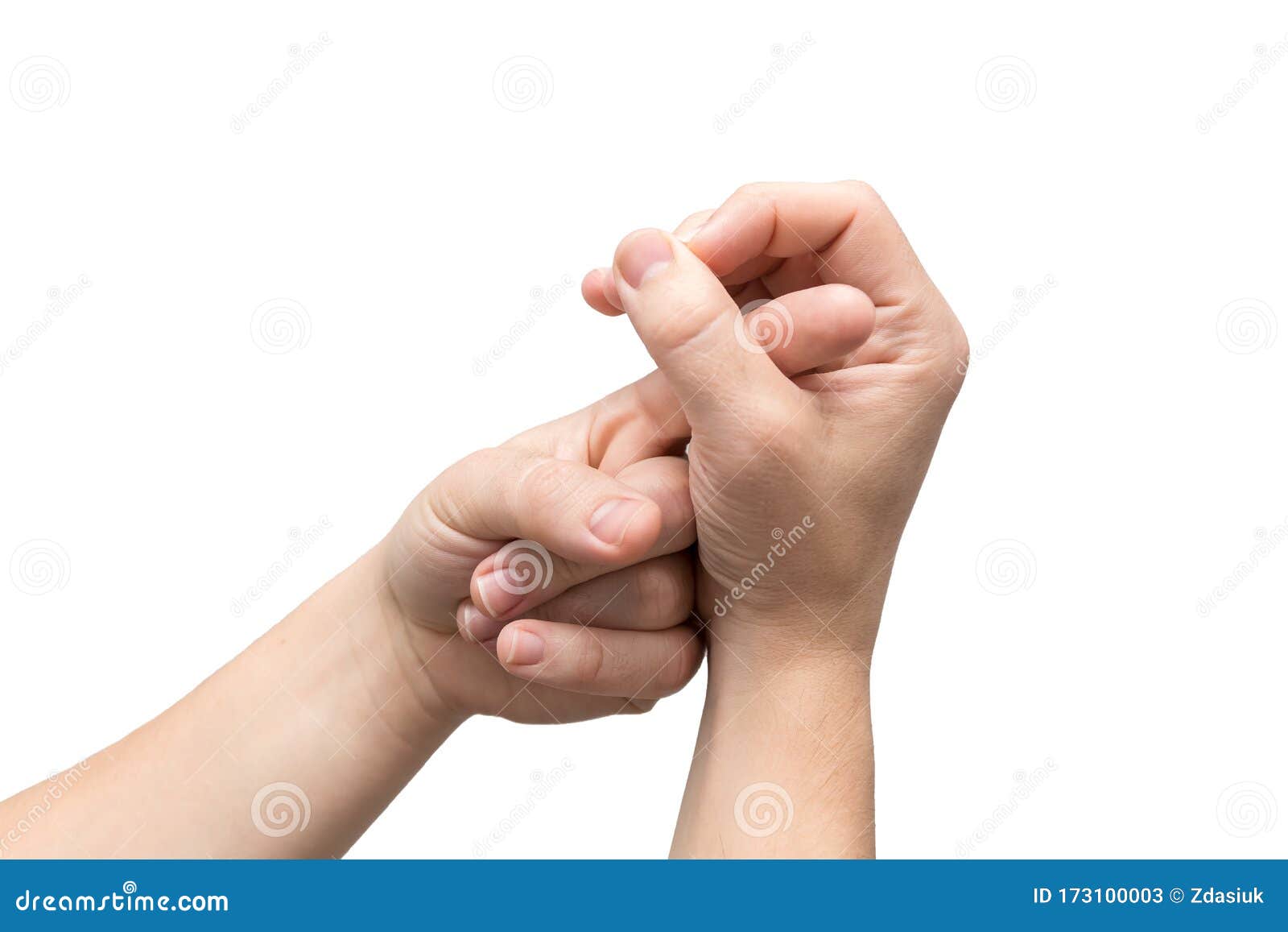 Close Up Of Male Hands Making An Obscene Gesture Simulating Penetretion As Intercourse Or Sexual