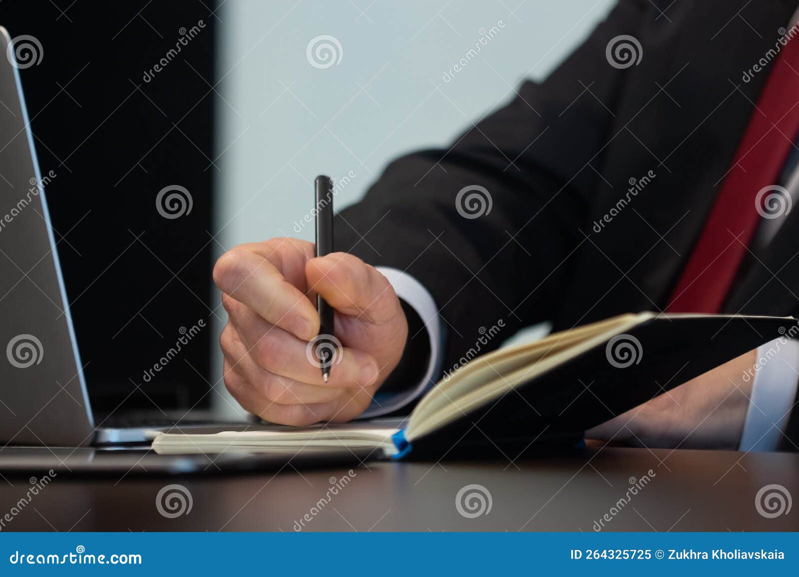 Close-up of Male Hands Writing Down Data with Pen Stock Image - Image ...