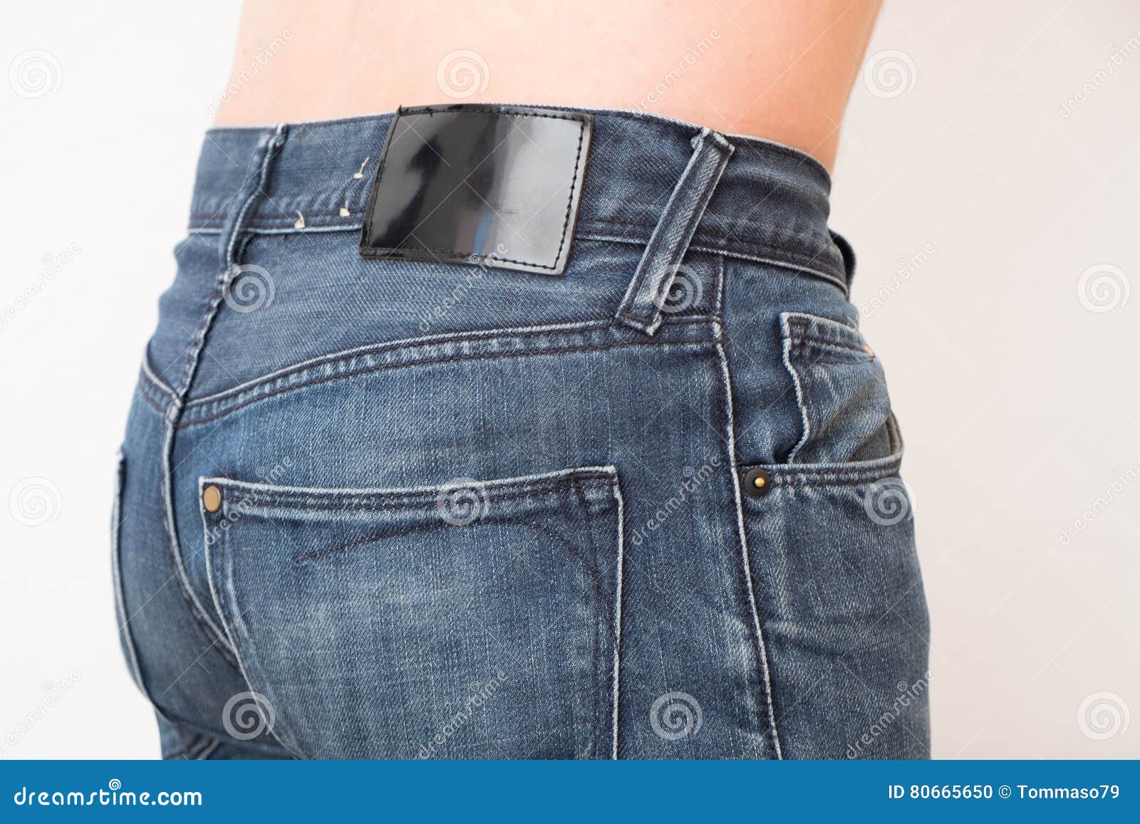 Close Up of Man Back Wearing Jeans Stock Photo - Image of chest, naked ...