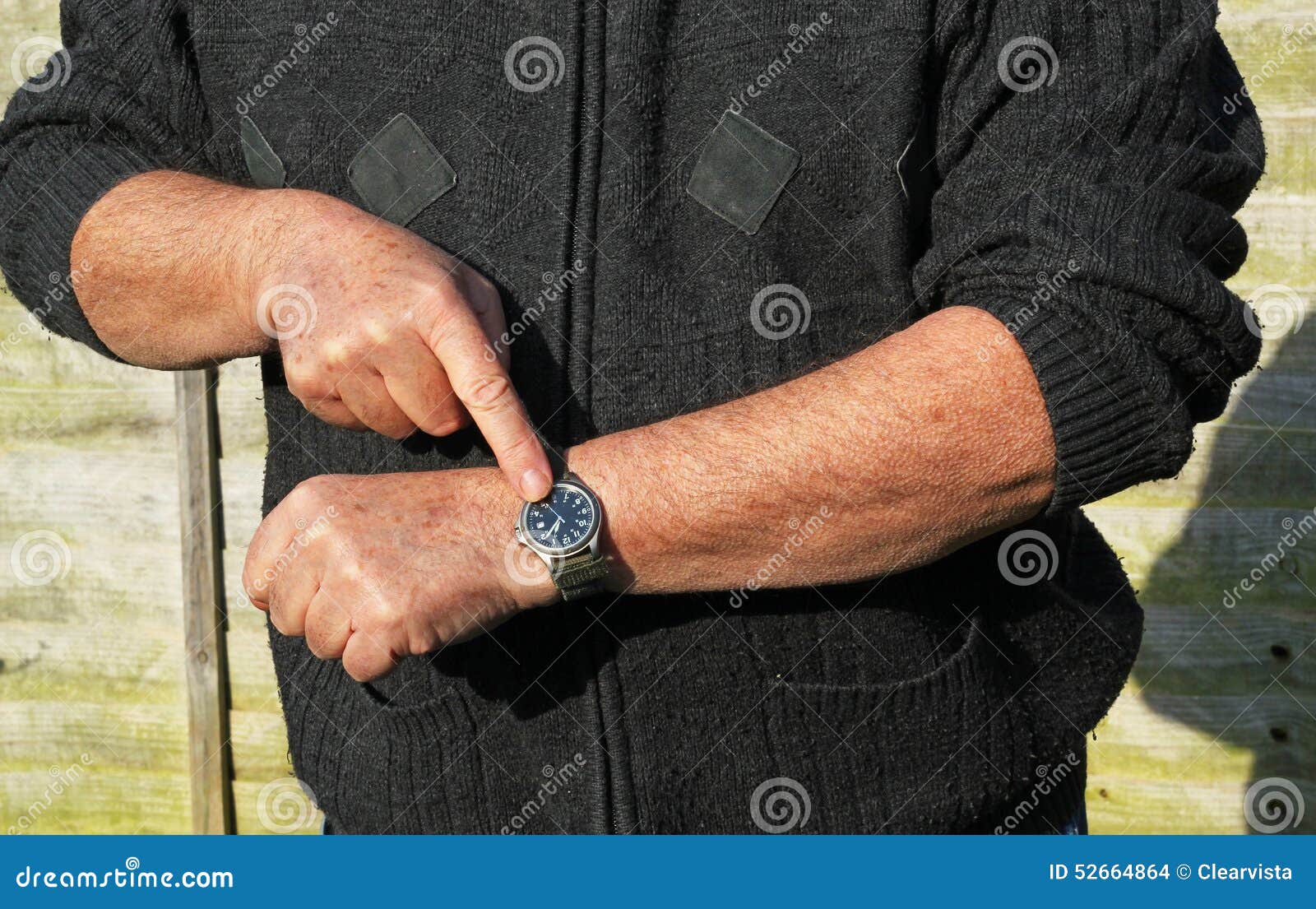Close Up Man Checking His Watch. You are Late. Stock Photo - Image of ...