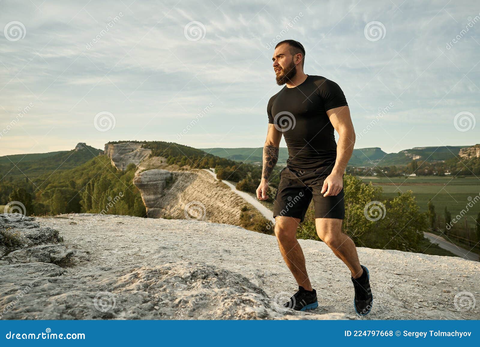 Close Up of a Man Climbing the Mountain Stock Photo - Image of muscular ...