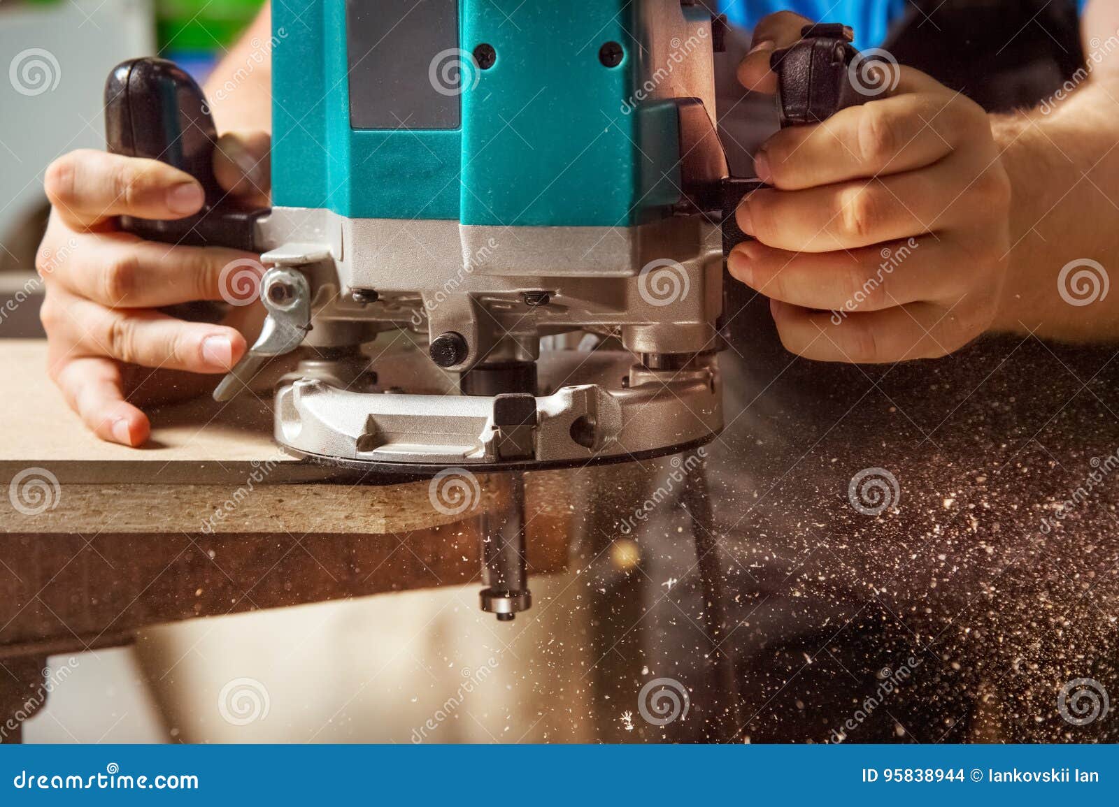 Close Up Man Doing Woodwork in Carpentry Stock Photo - Image of ...