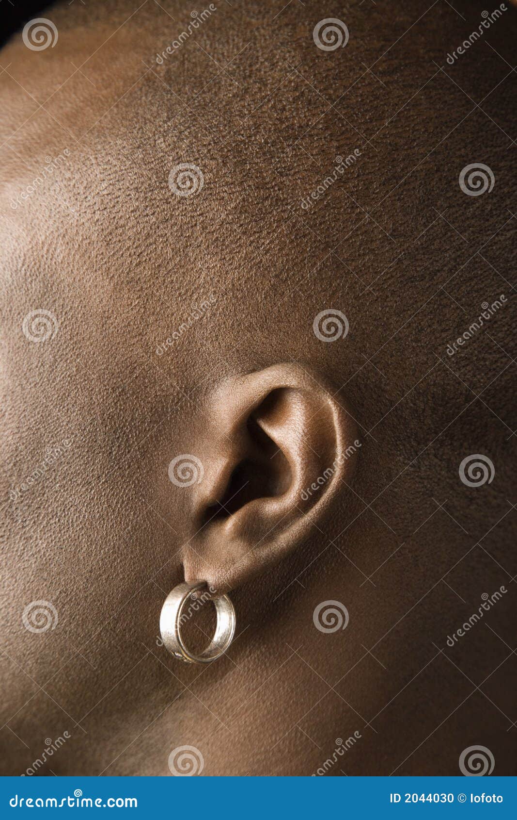 Close-up of Man with Earring. Stock Photo - Image of photograph, posed ...