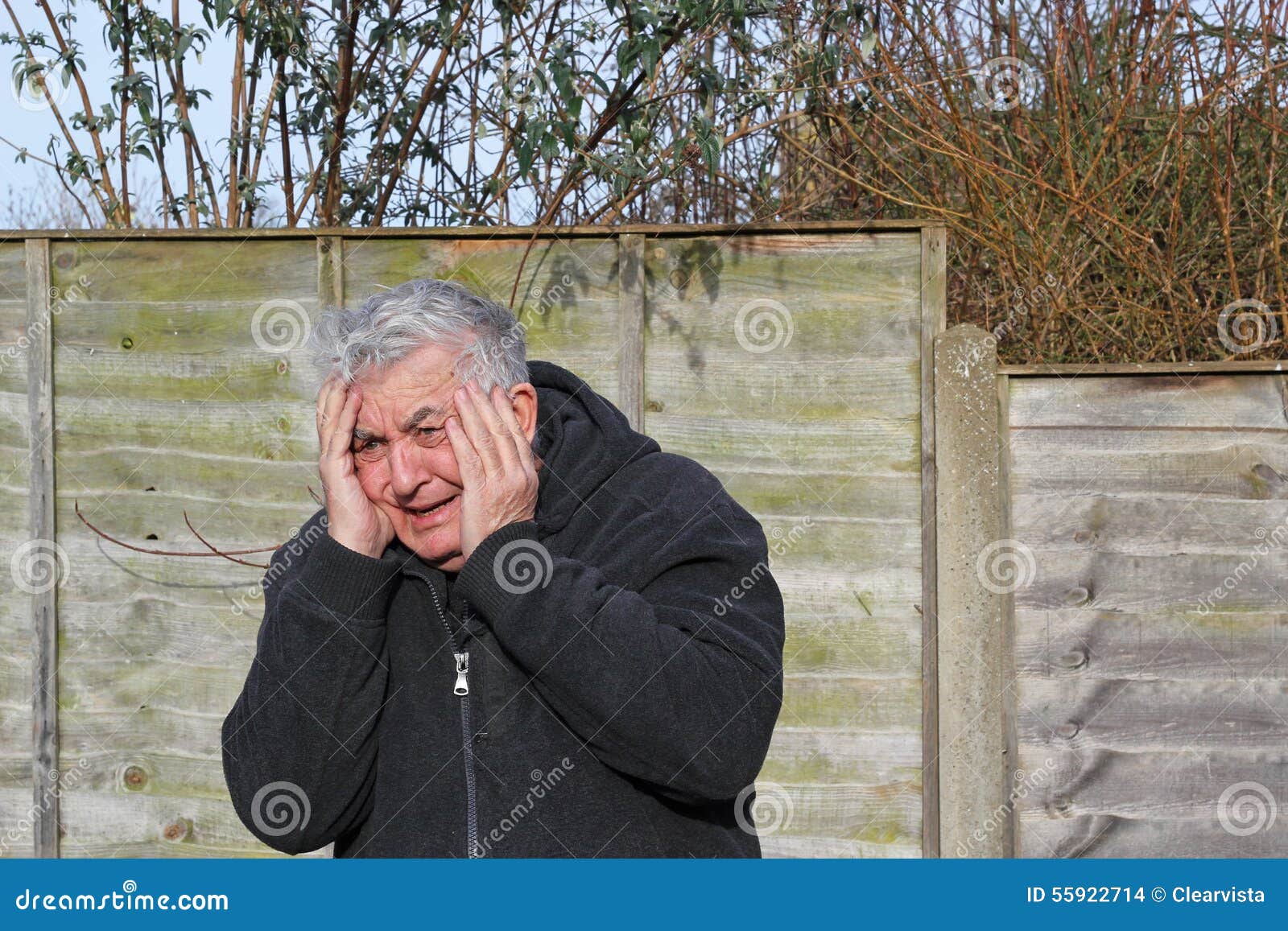 Close Up of Man Experiencing a Panic Attack. Stock Photo - Image of ...