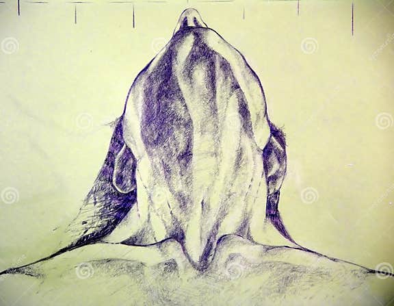 Close-up of a Man in Extasy Stock Illustration - Illustration of black ...