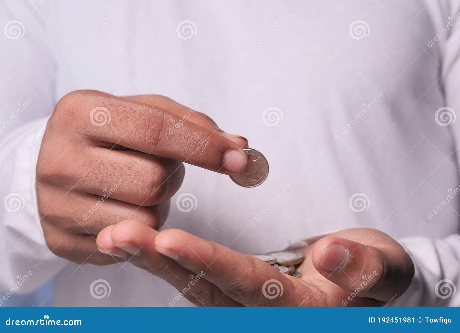 Close Up of Man Hand Counting Coins Stock Image - Image of help, finger ...