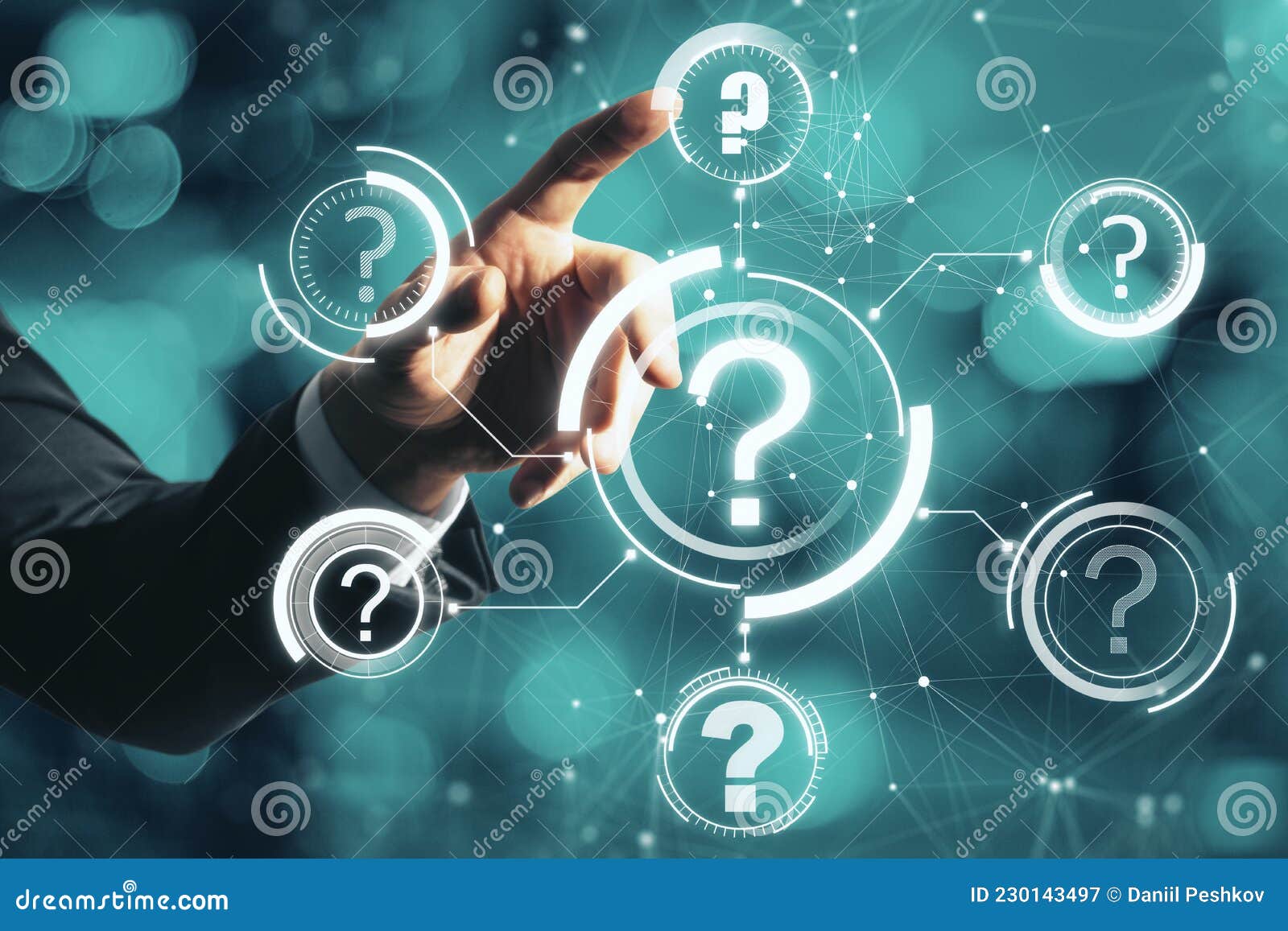 Blurry Question Mark On Foggy Condensation Window Glass Natural Surface ...