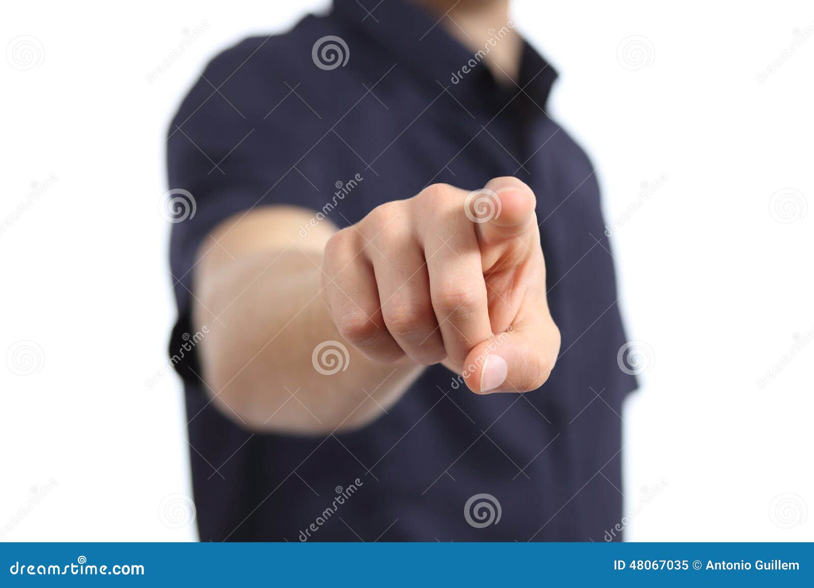 Close Up of a Man Hand Pointing at Camera Stock Image - Image of ...