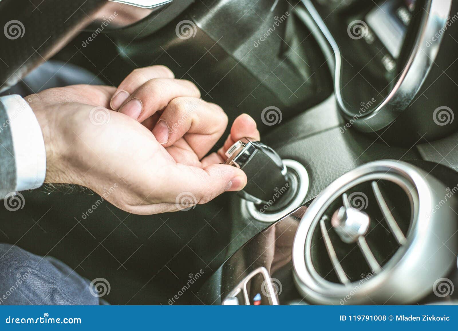 Starting car. stock photo. Image of individuality, keyhole - 119791008