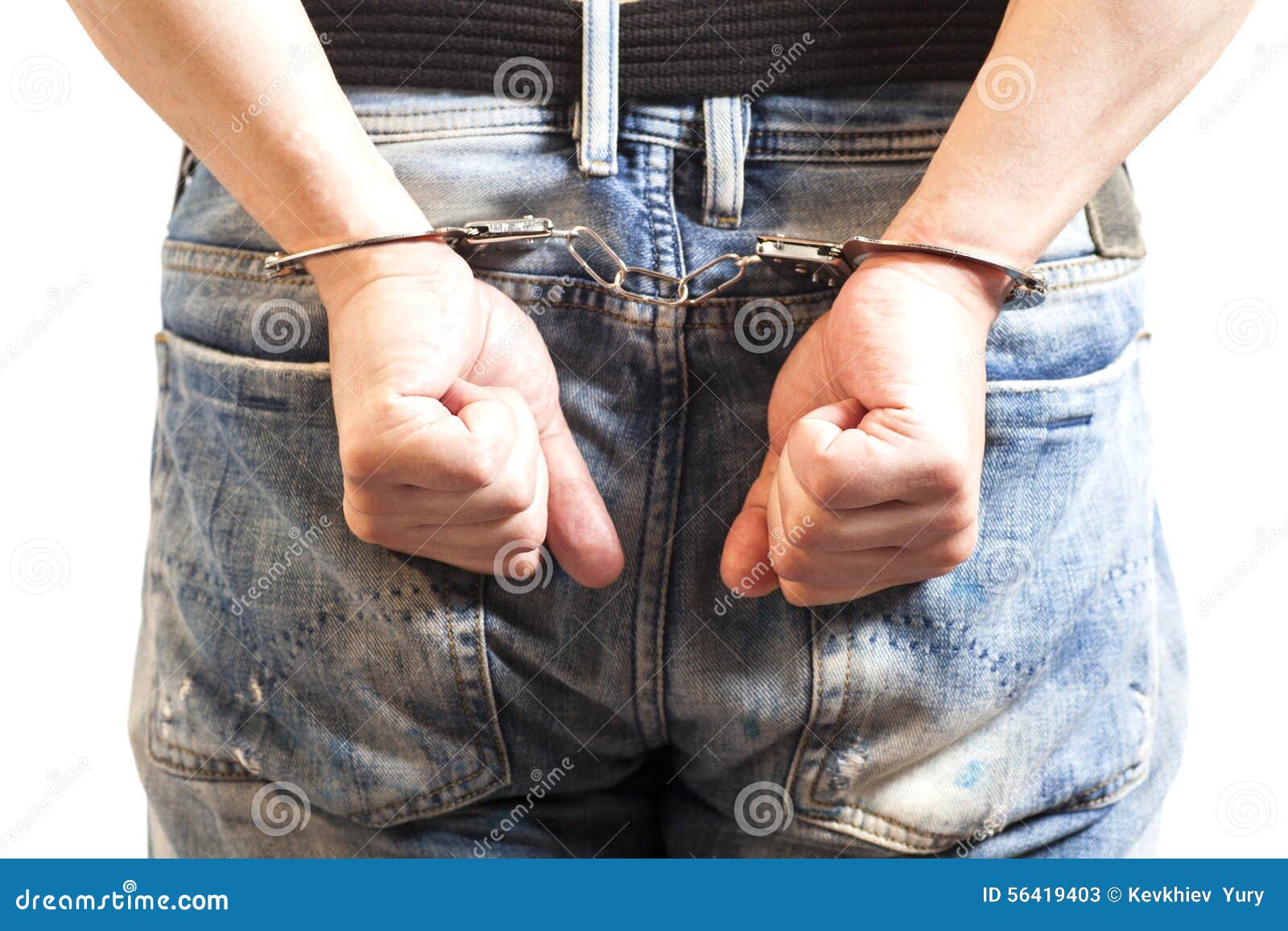 Close Up of Man in Handcuffs Arrested Stock Image - Image of punishment ...