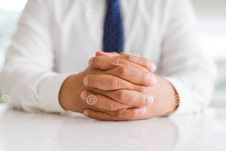 Close up of man hands stock image. Image of boss, careful - 212599423