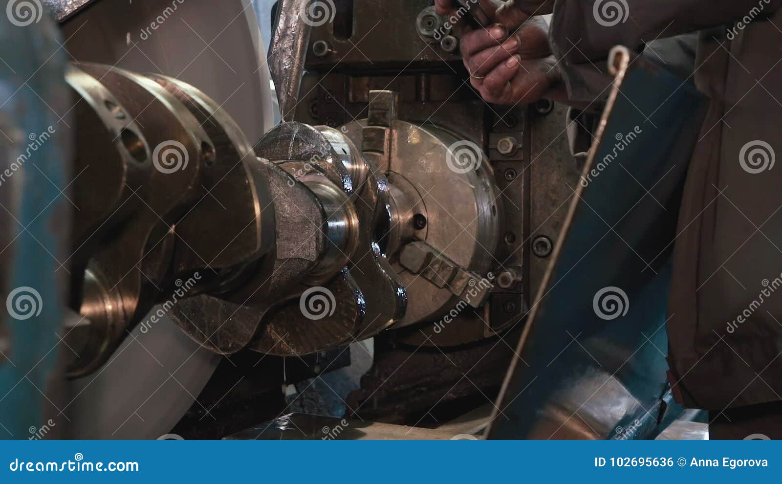 Close Up of Man Hands Checking Micrometer Reading after Grinding ...