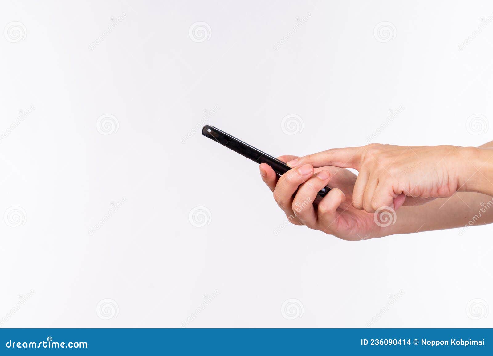 Close Up Man Hands Using Mobile Smart Phone Stock Photo - Image of ...