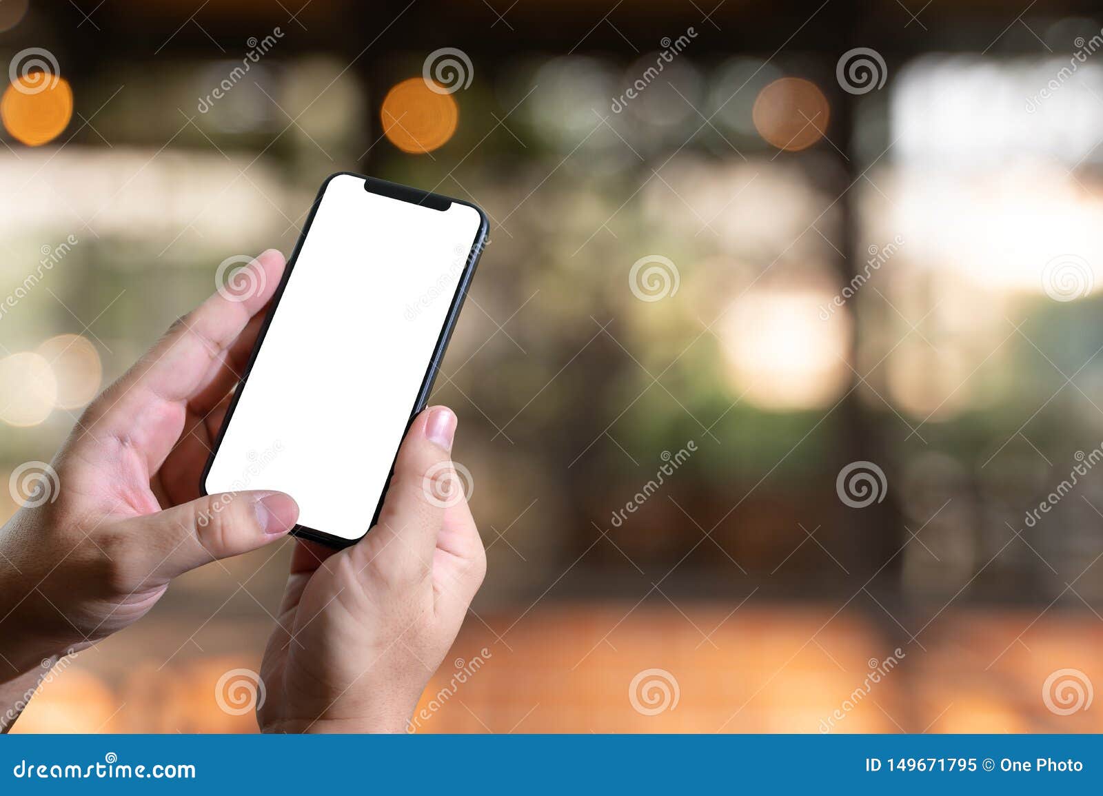 Close Up Man Hands Using Smart Phone Technology and Phone Technology ...