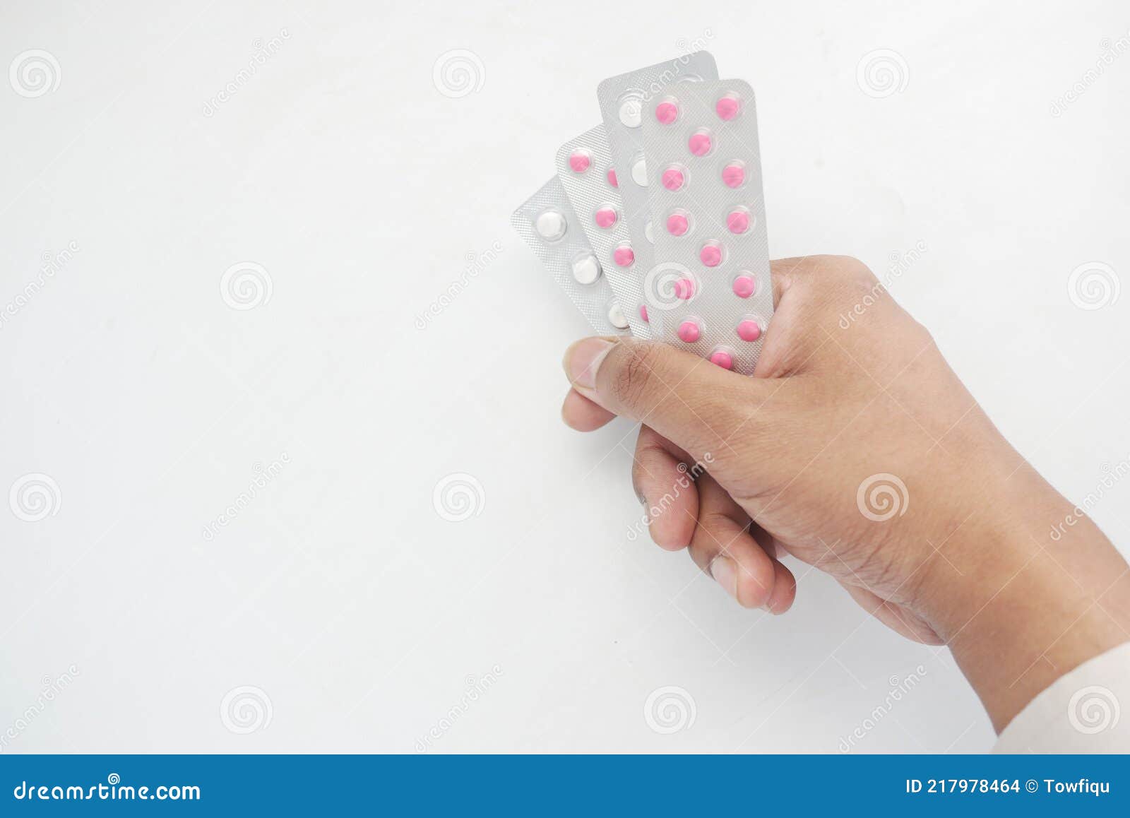 Close Up of Hand Holding Blister Packs . Stock Photo - Image of pack ...
