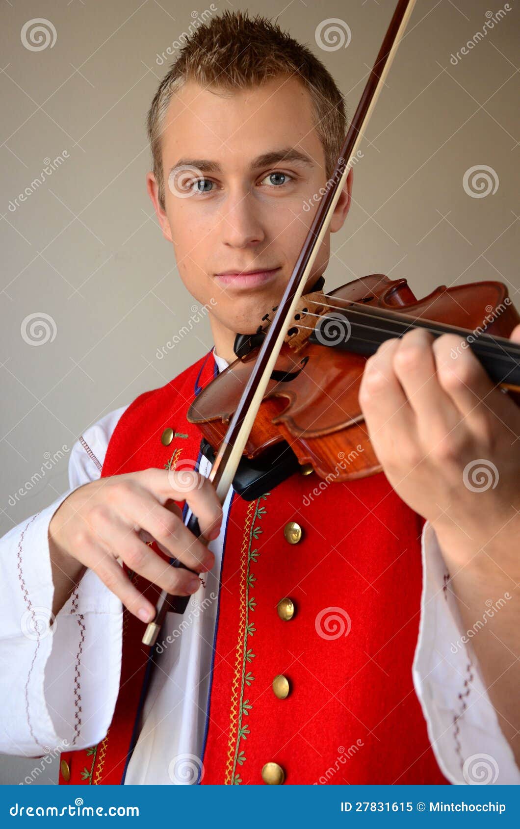 Close-up of a Man Playing Violin Stock Image - Image of isolated ...