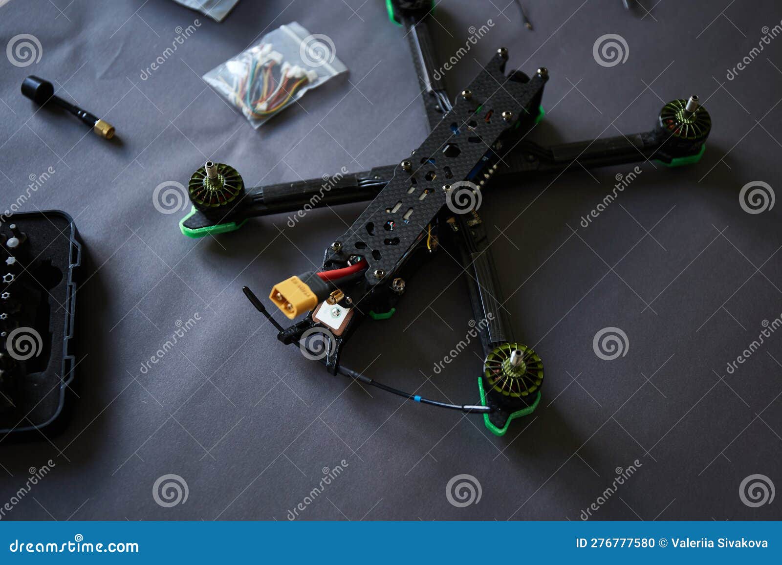 Close Up of Man S Hands Assembling a Drone from Parts, Using Tools ...