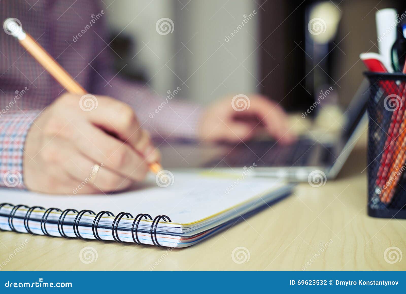 Close Up of Man S Hands Who Taking Notes Stock Photo - Image of modern ...