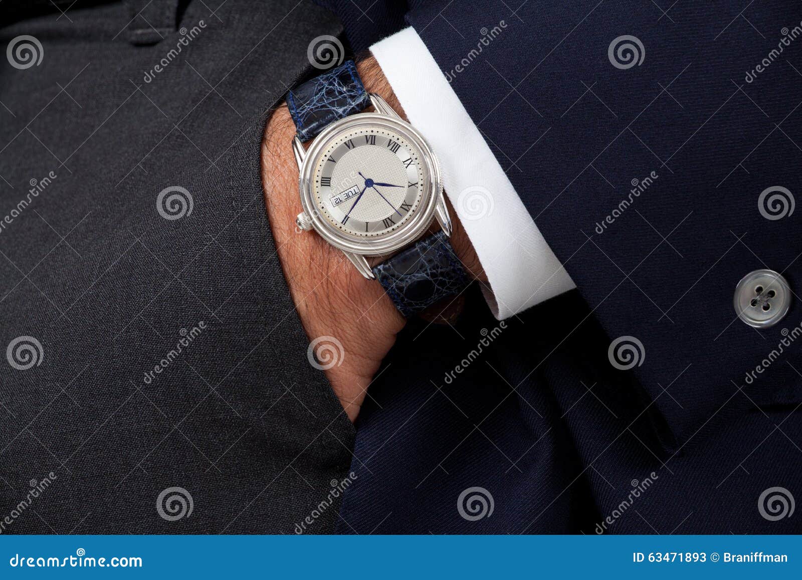 Close up of a man s watch stock image. Image of priority - 63471893