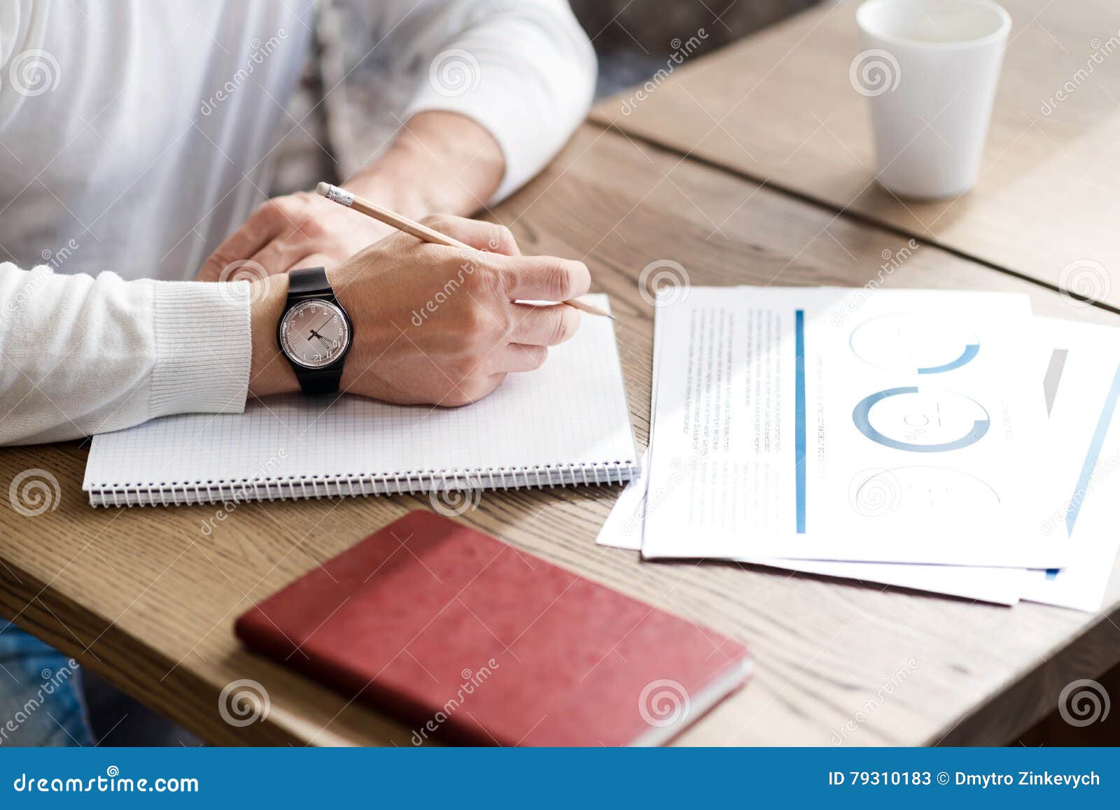 Close Up of Man Talking Notes Stock Image - Image of adult, expensive ...