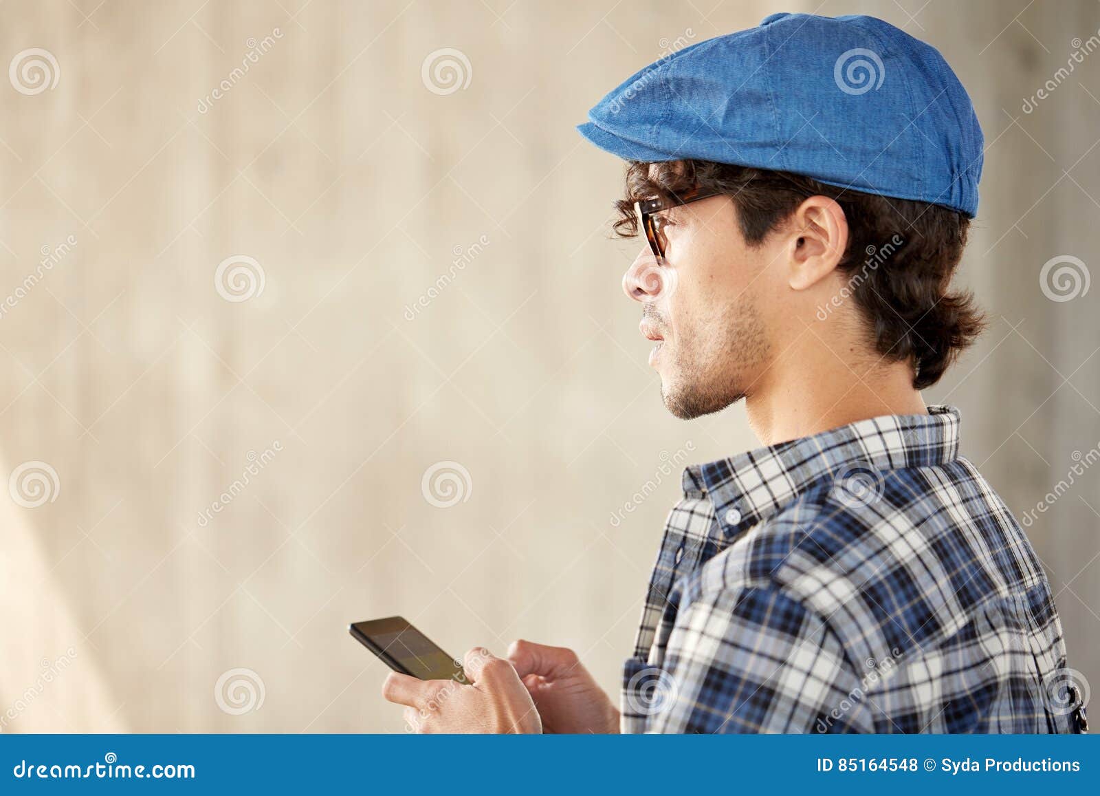 Close Up of Man Texting Message on Smartphone Stock Photo - Image of ...