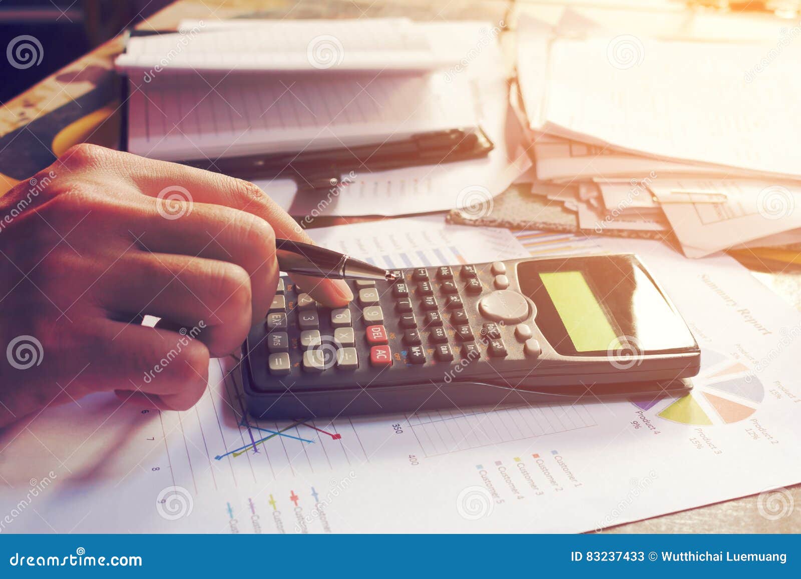 Close Up Man Using Calculator and Doing Finance in Home Office. Stock ... Close Up Man Using Calculator and Doing Finance in Home Office. Stock ...