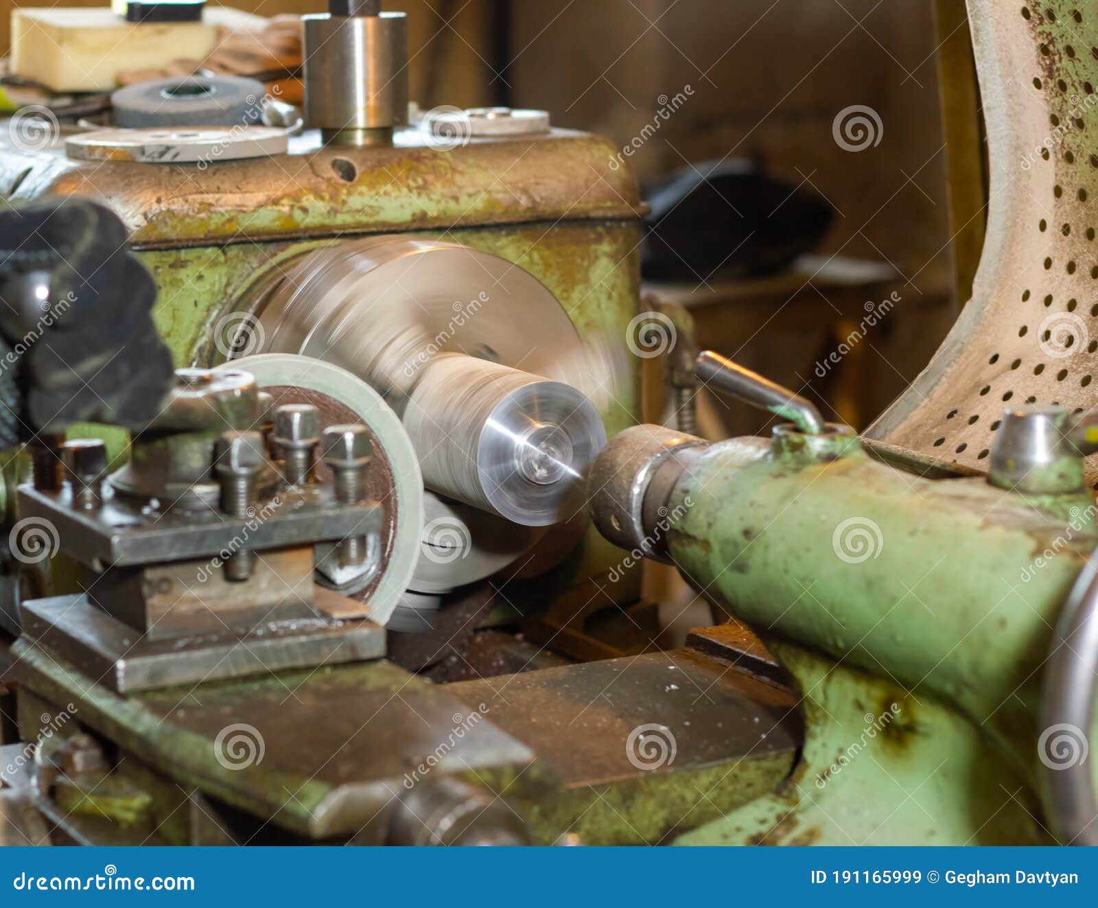 Close Up of a Man Using a Machine, Close Up of a Man Working on a ...