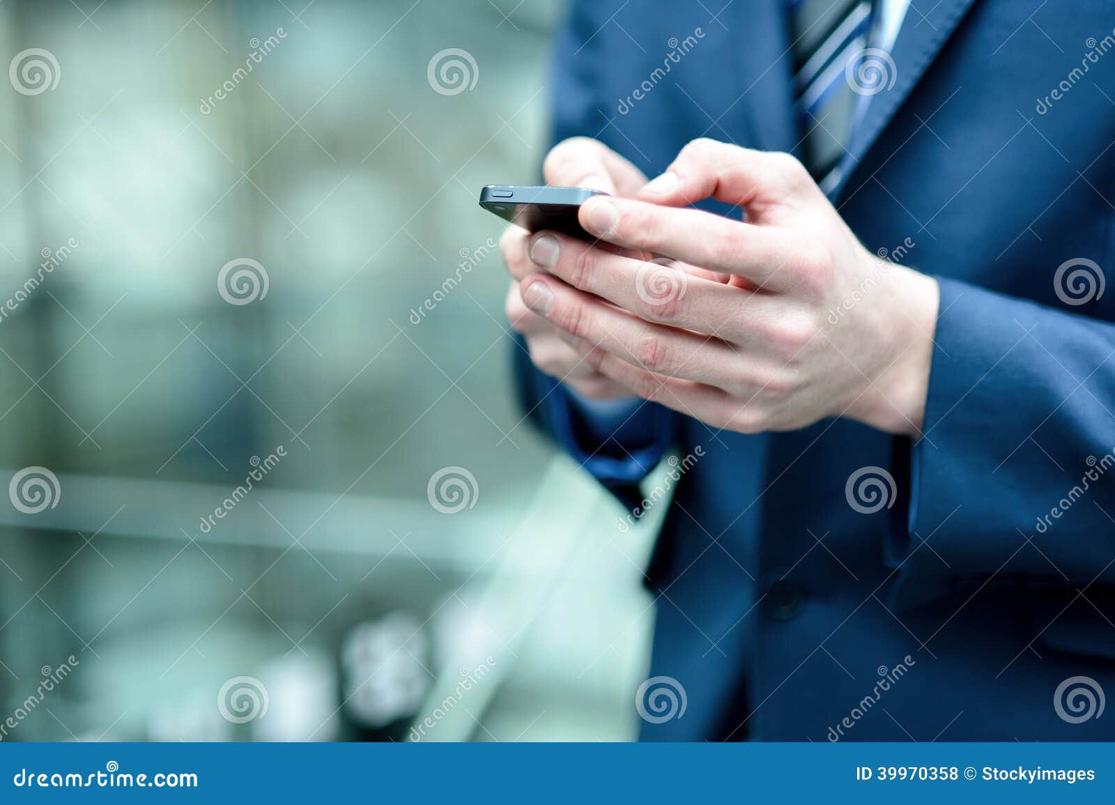 Close Up of a Man Using Mobile Phone Stock Photo - Image of career ...