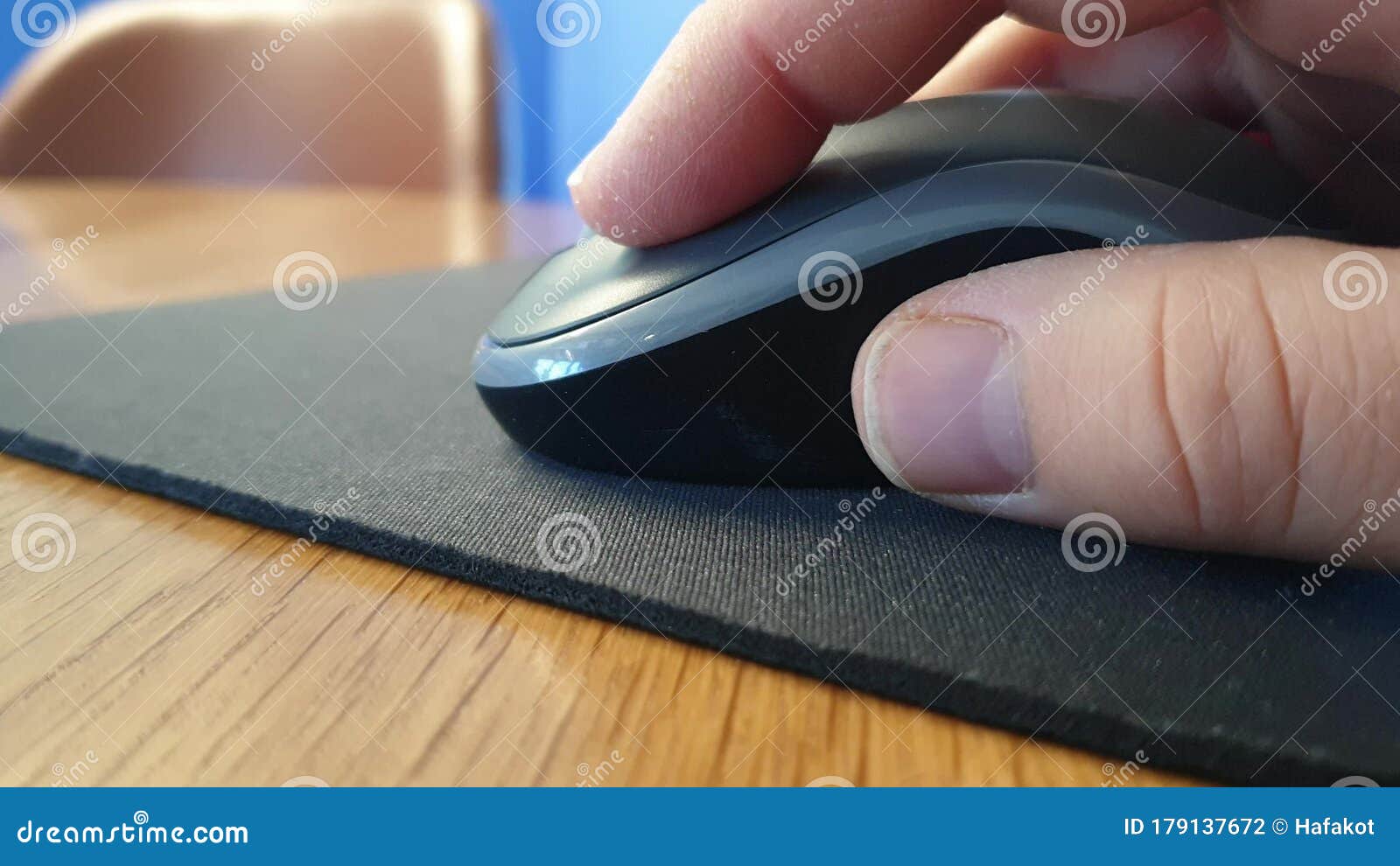 Close Up on Man Using Mouse Stock Footage - Video of online, holding ...