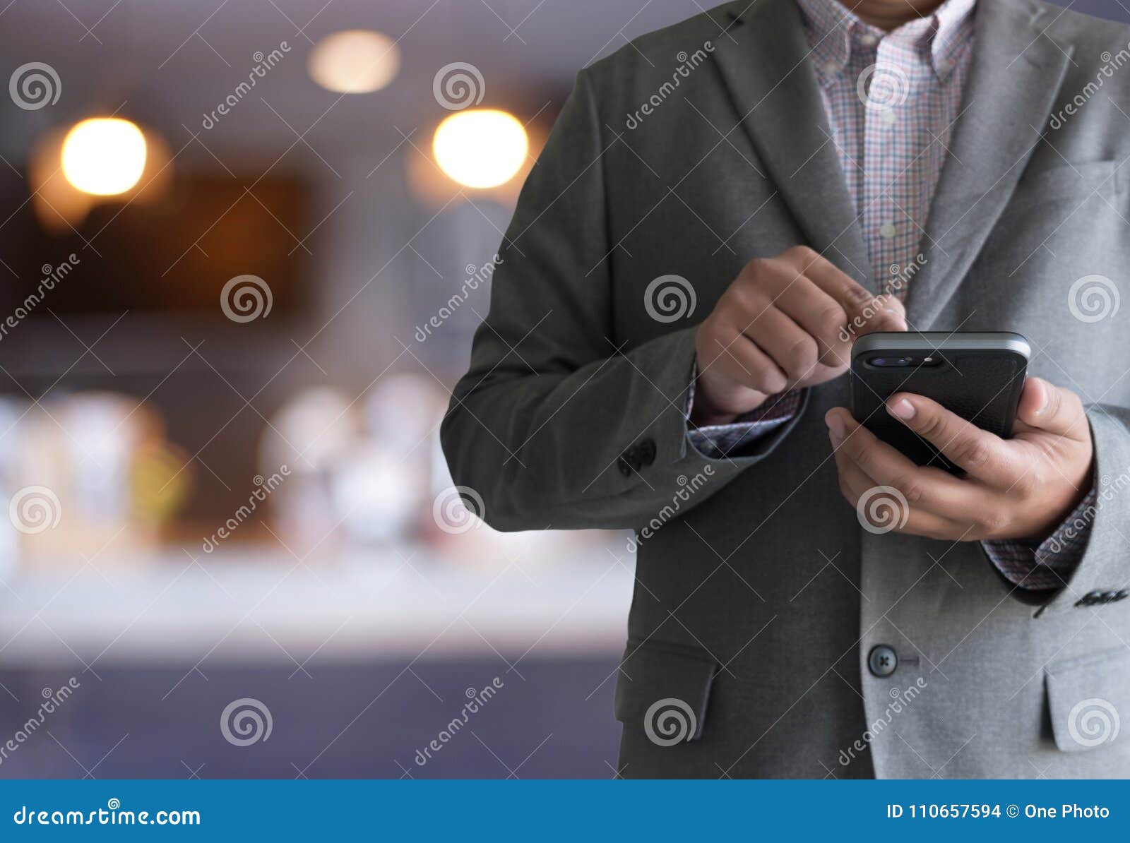Close Up of a Man Using Workplace Using Technology New Techno Stock ...