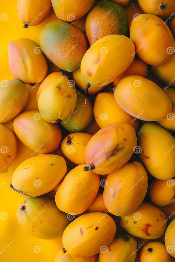 Close Up of Mango Covered in Full Screen. Top View Stock Image - Image ...