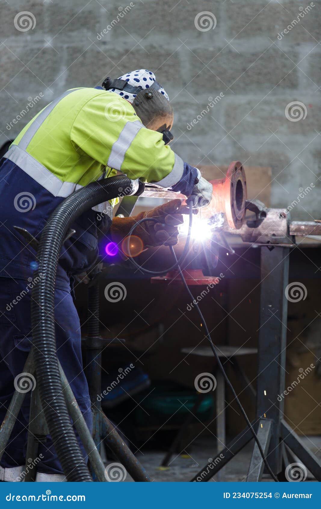 Close Up Mans Hands Working with Circular Grindstone Stock Photo ...